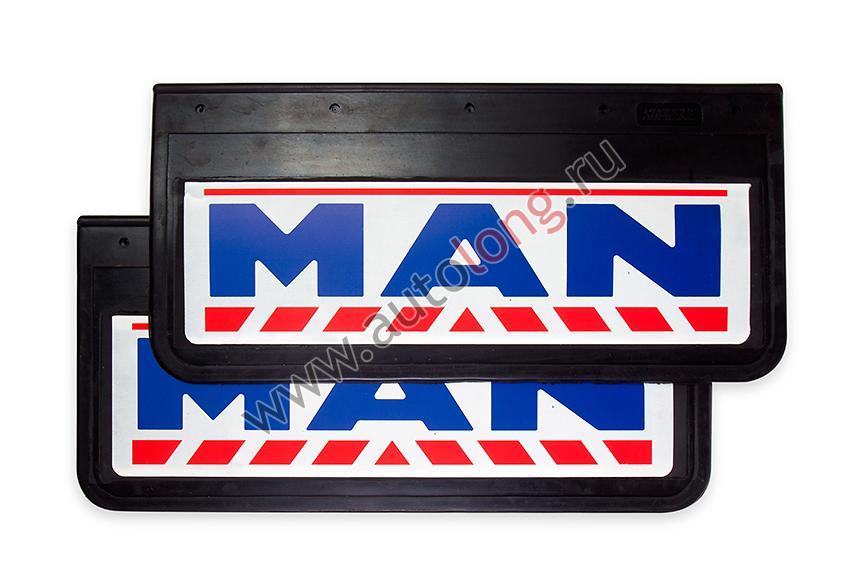 Брызговики передние на MAN (белый фон) 520х250 купить по низким ценам в ...