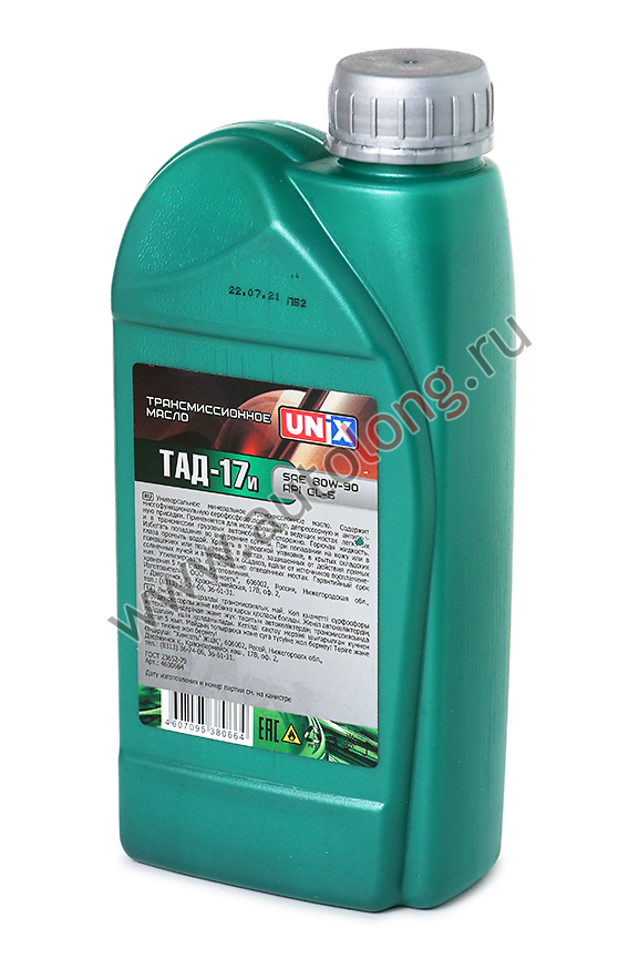 Масло трансмиссионное UNIX ТАД-17 SAE 80W90 API GL-5 1л купить по ...