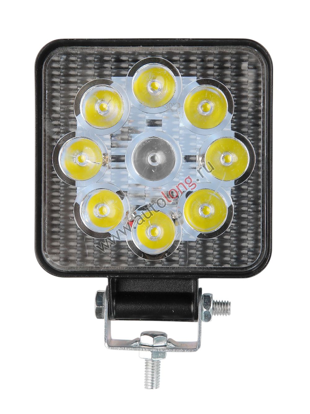 Фара противотуманная диодная квадратная 10-30В 27Вт 3W*9PCS 6500K±500K ...