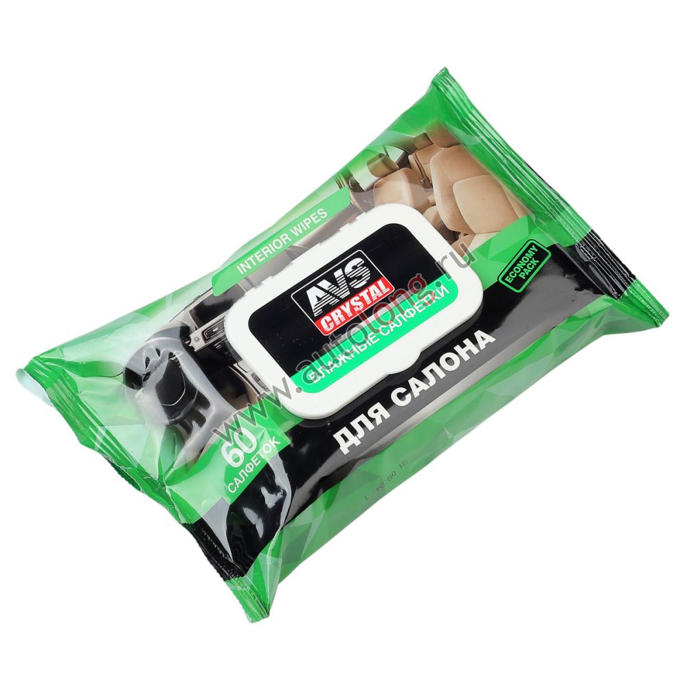 Влажные салфетки "Для салона" автомобиля (с пластиковым клапаном) 60 шт AVS AVK-212 купить по ...
