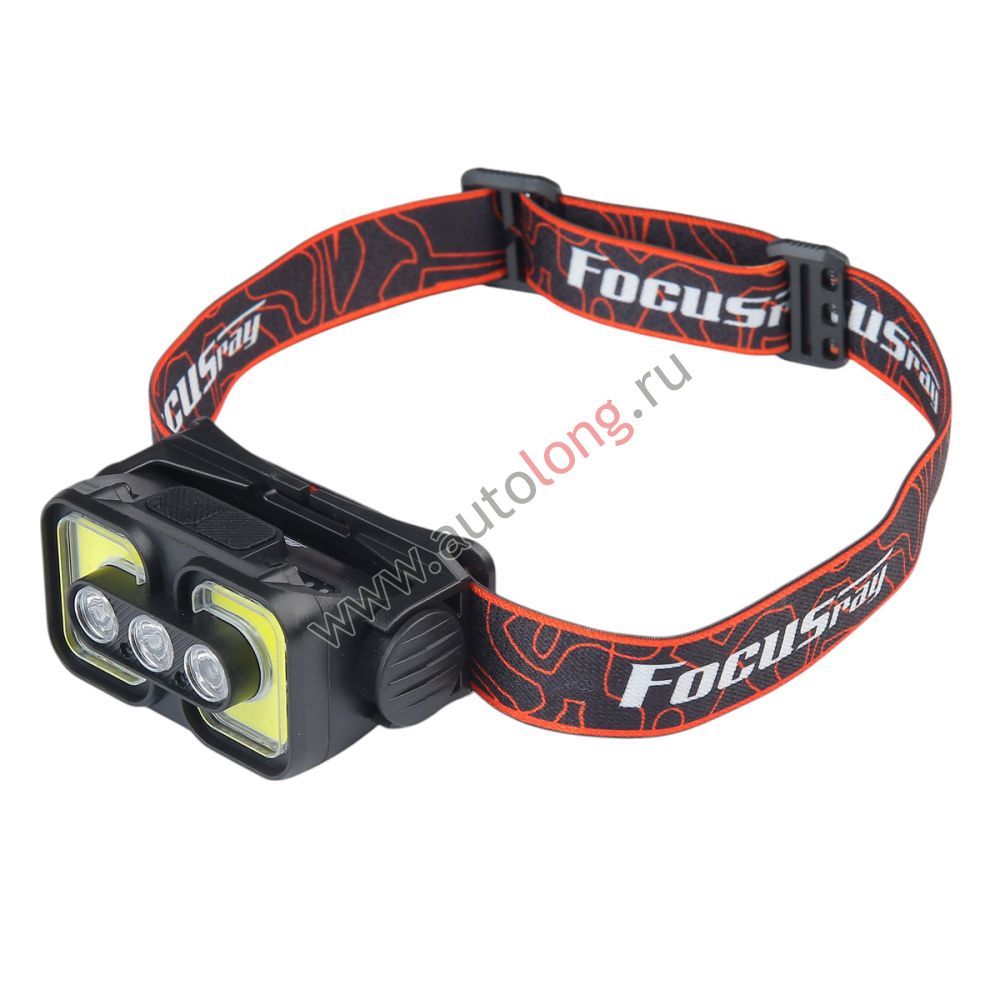 Фонарь налобный светодиодный FOCUSray 1306, 3 диода 3W 2 СОВ 3W ...